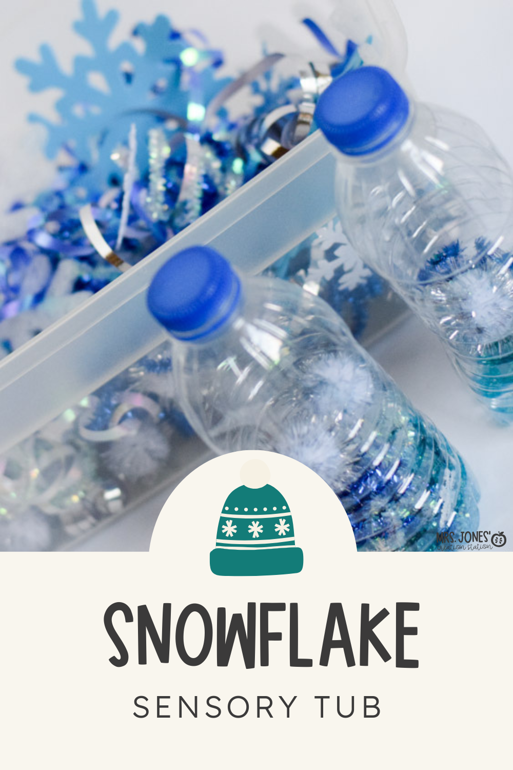 SNOWFLAKE TODDLER SENSORY PLAY - Mrs. Jones Creation Station