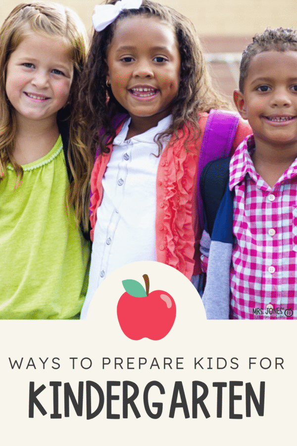 PREPARING YOUR CHILD FOR KINDERGARTEN - Mrs. Jones Creation Station