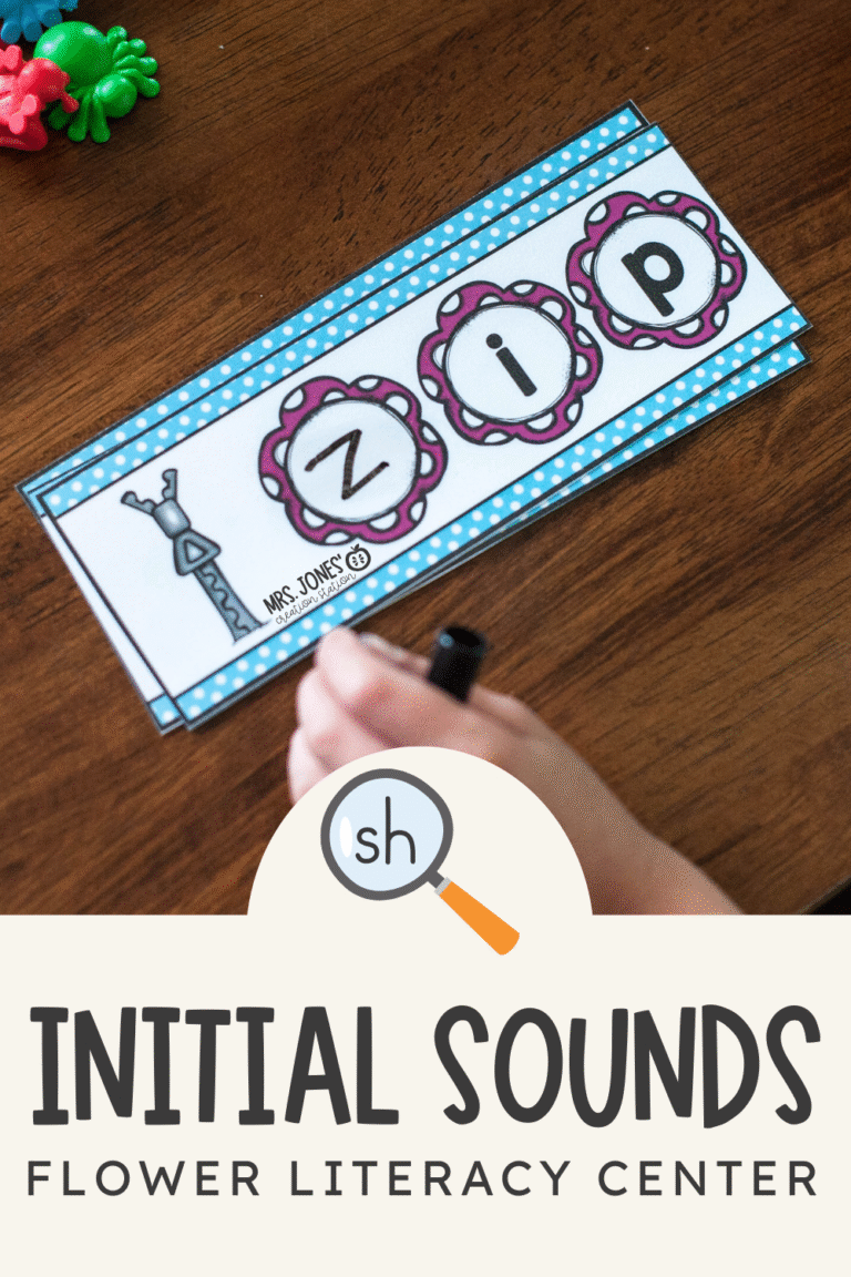 INITIAL SOUNDS FLOWER GARDEN LITERACY ACTIVITY - Mrs. Jones Creation ...