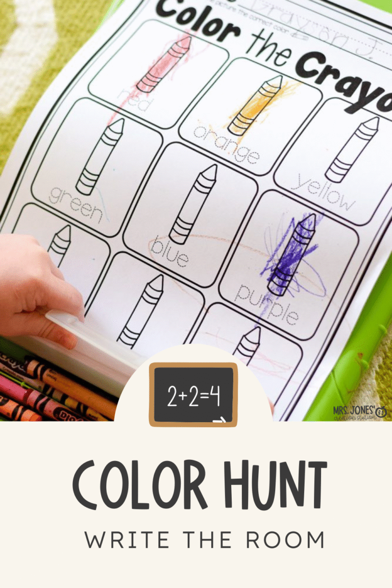 COLOR HUNT AROUND THE ROOM - Mrs. Jones Creation Station