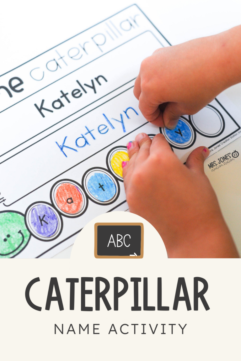 CATERPILLAR NAME ACTIVITY - Mrs. Jones Creation Station