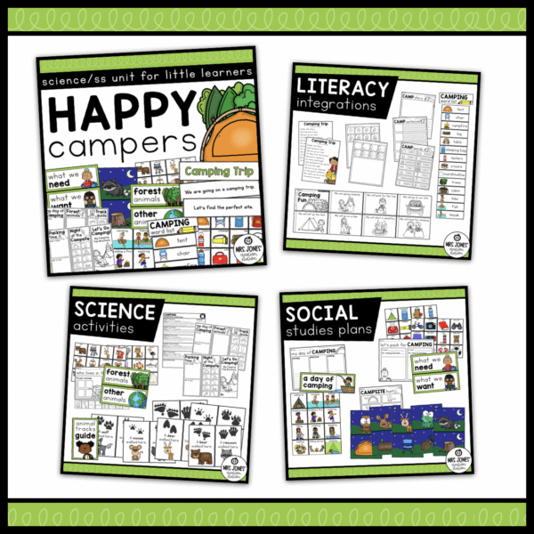 CAMPING THEMATIC BUNDLE - Mrs. Jones Creation Station