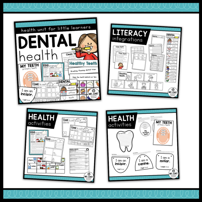 DENTAL HEALTH BUNDLE FOR KINDERGARTEN - Mrs. Jones Creation Station