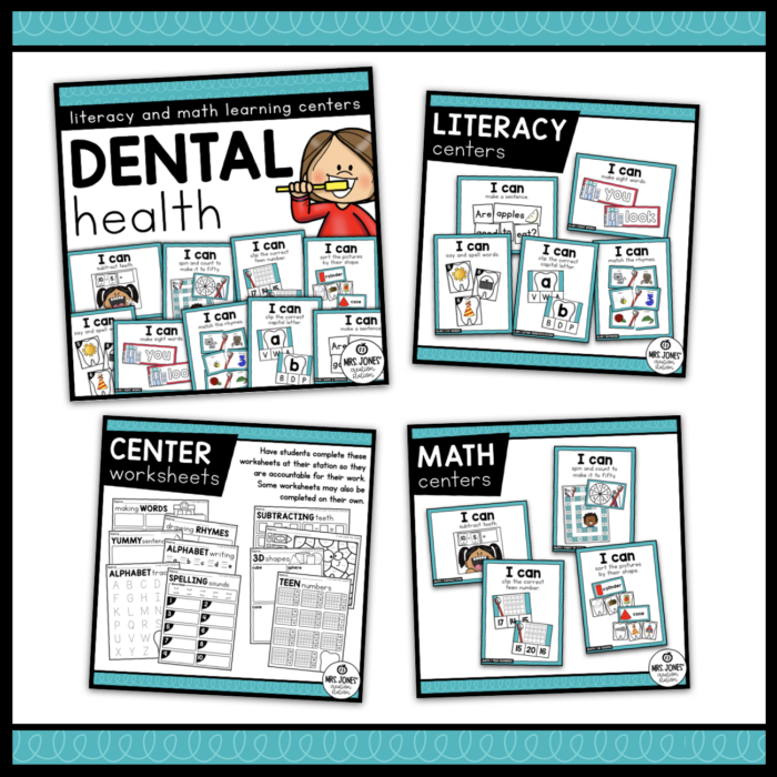 DENTAL HEALTH BUNDLE FOR KINDERGARTEN - Mrs. Jones Creation Station