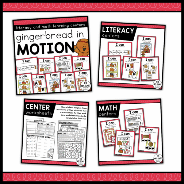 Gingerbread Thematic Unit | Literacy, Math, and Science Activities for Kids