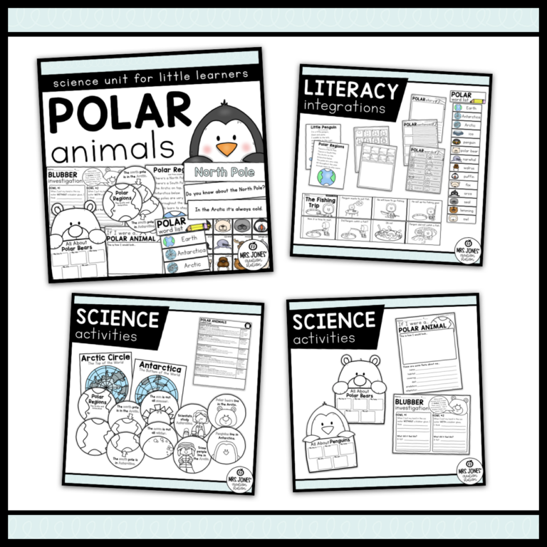 Polar Animals Science Unit | Arctic and Antarctic Animals