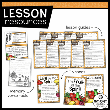 Fruit of the Spirit Bible Unit | Printable Bible Lessons