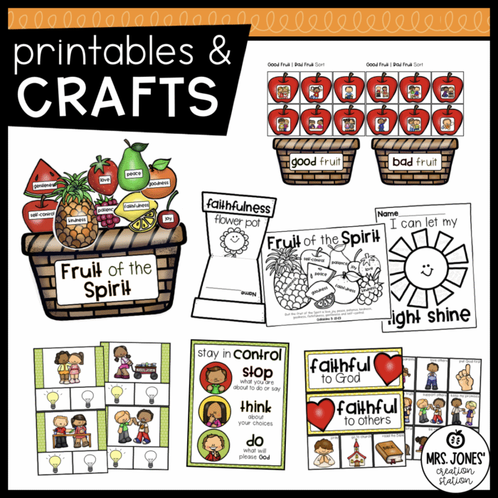 Fruit of the Spirit Bible Unit | Printable Bible Lessons