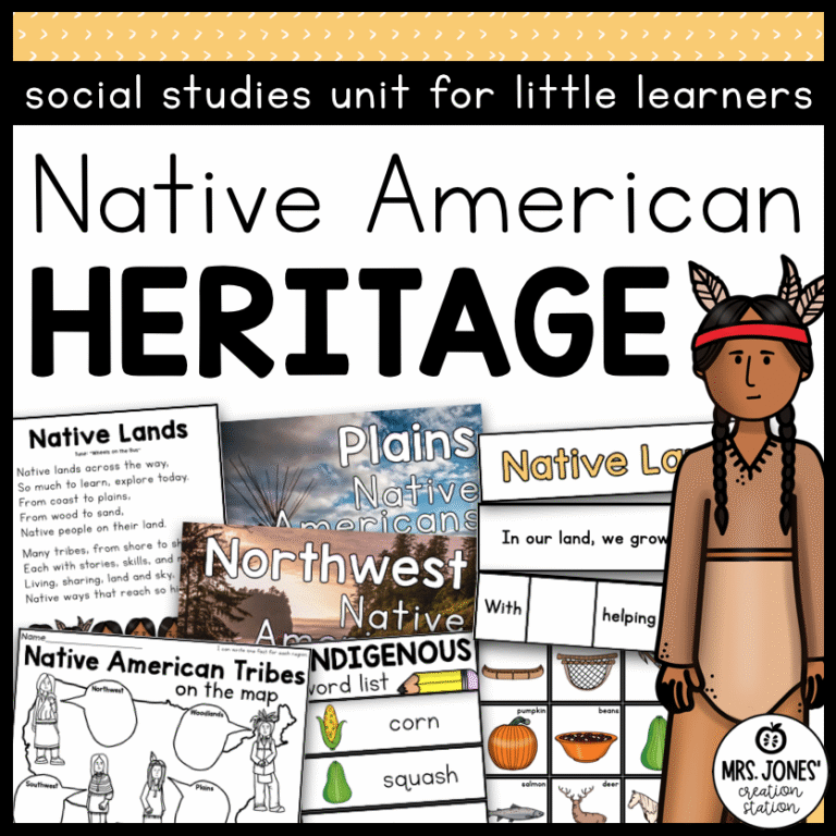 Native American Heritage Unit | Social Studies for Little Learners