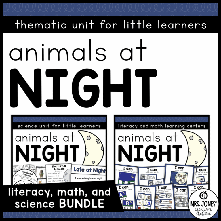 Nocturnal Animals Science Activities and Lesson Plans