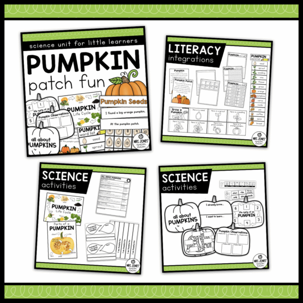Pumpkin Thematic Bundle | Science, Literacy, and Math Activities