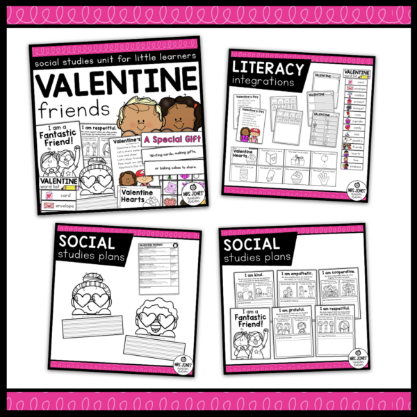 Valentine’s Thematic Unit | Literacy, Math, and Social Studies