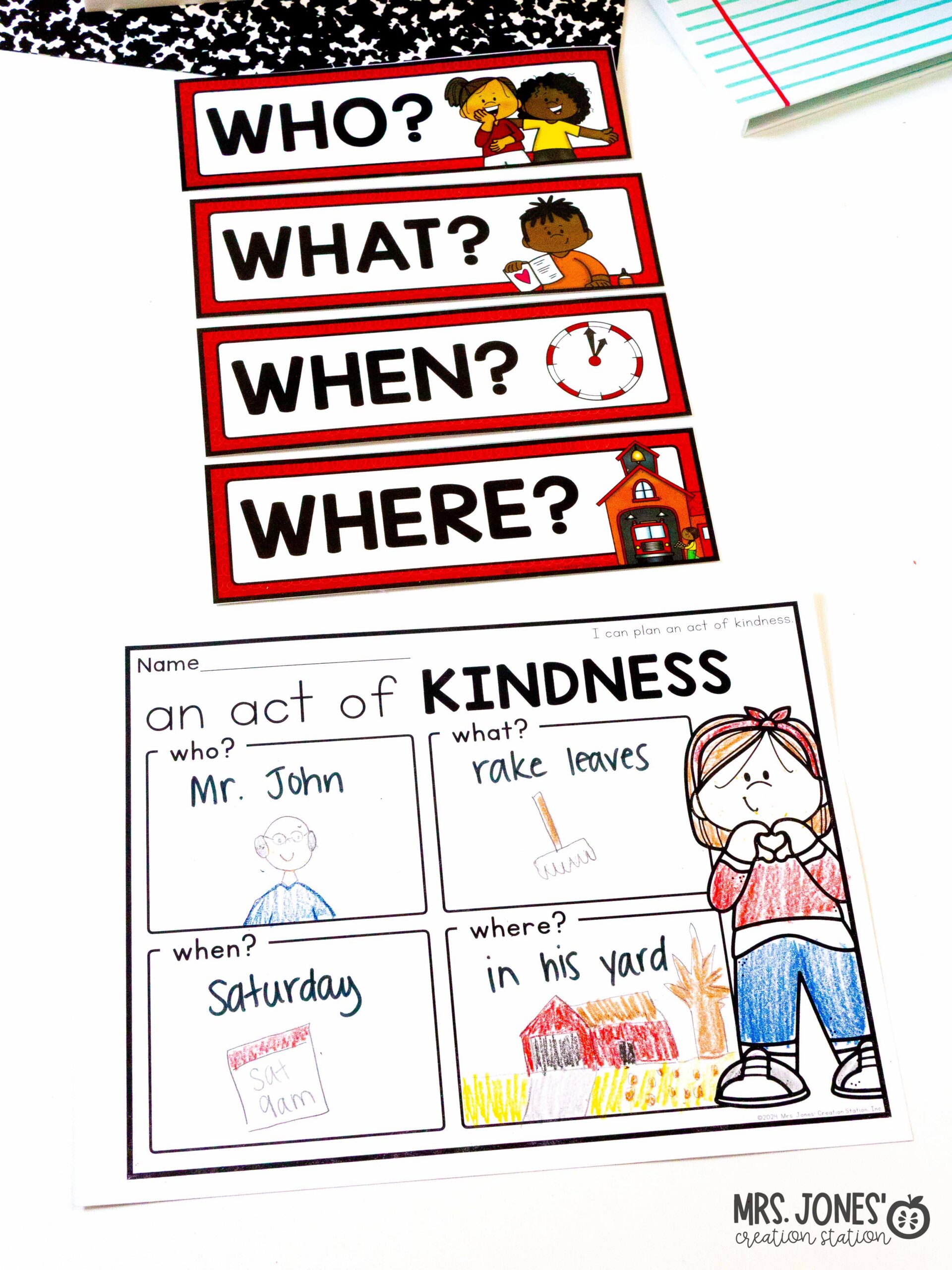 Acts of Kindness Activities for Kids | Free Printable and Lesson