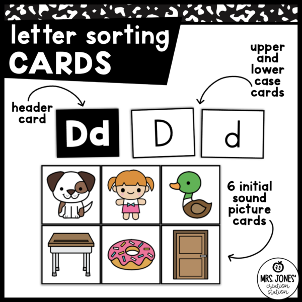 Alphabet Initial Sound Sorting Cards for Phonemic Awareness