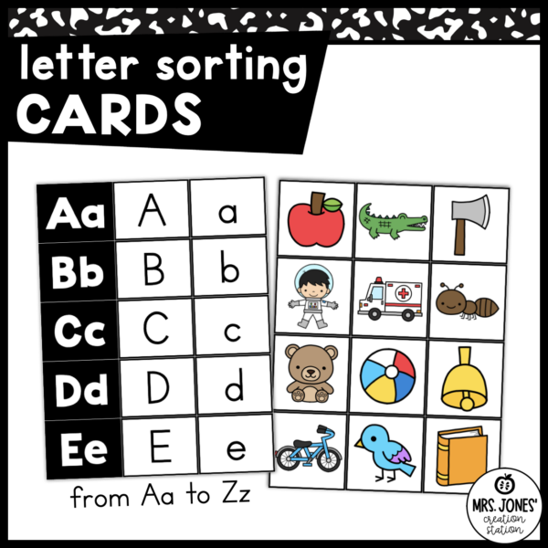 Alphabet Initial Sound Sorting Cards for Phonemic Awareness