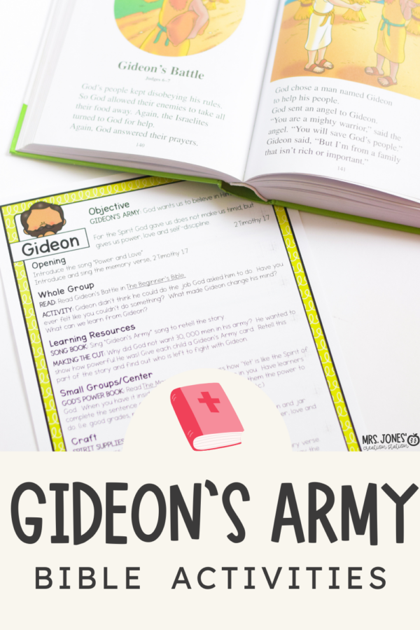 GIDEON'S ARMY BIBLE ACTIVITIES - Mrs. Jones Creation Station