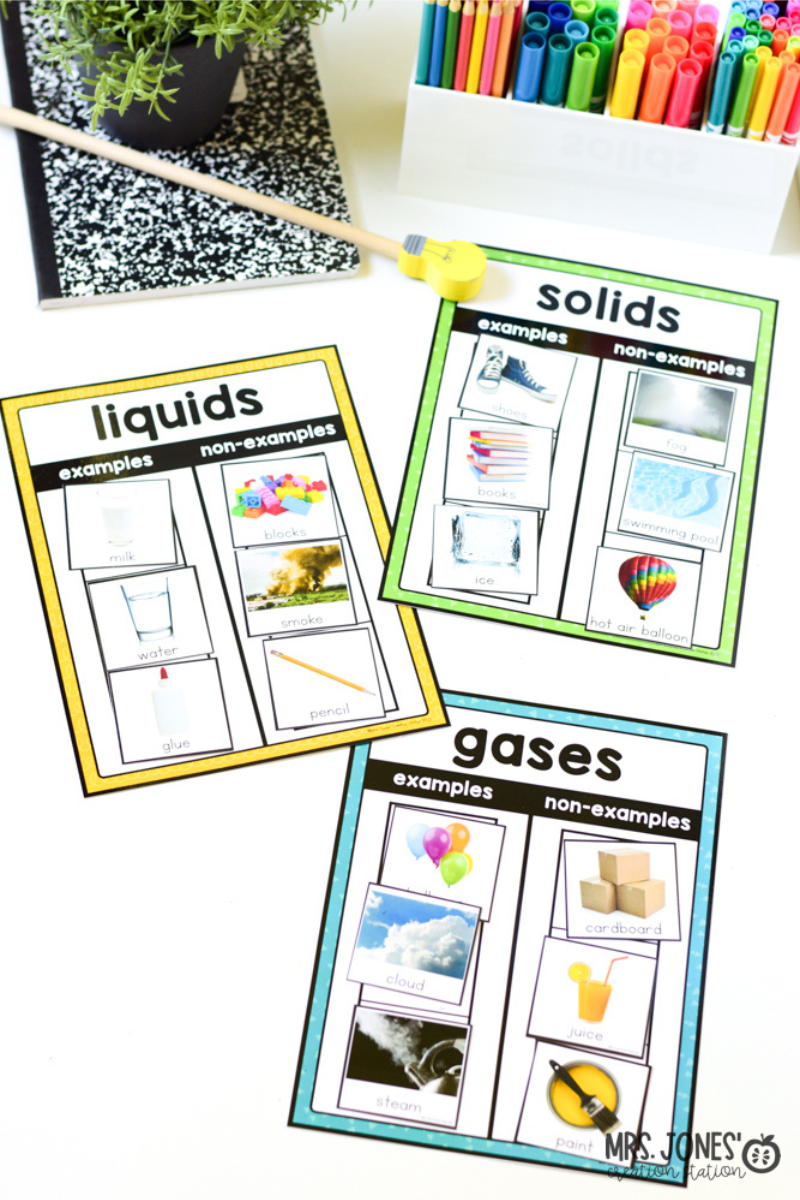 STATES OF MATTER ACTIVITIES FOR KINDERGARTEN - Mrs. Jones Creation Station