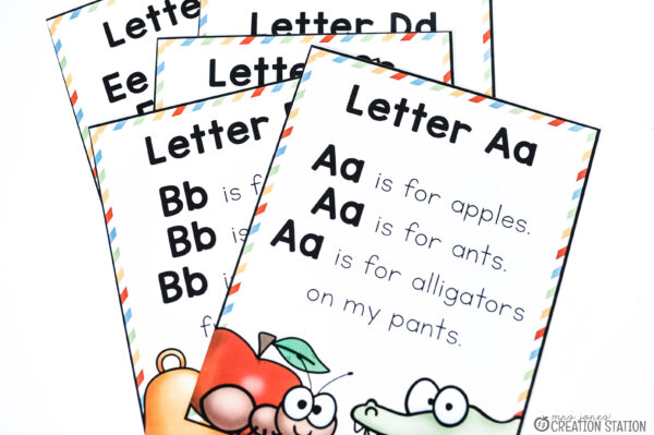 LETTER RECOGNITION IN SMALL GROUPS - Mrs. Jones Creation Station