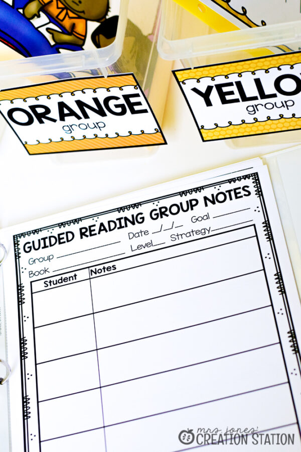 GUIDED READING ORGANIZATION AND DOCUMENTS - Mrs. Jones Creation Station