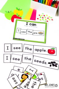 Apple Thematic Unit: Science, Literacy, and Math Centers