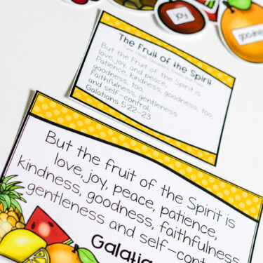 FRUIT OF THE SPIRIT BIBLE LESSONS UNIT - Mrs. Jones Creation Station