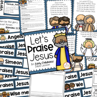 LET'S PRAISE JESUS BIBLE LESSON - Mrs. Jones Creation Station