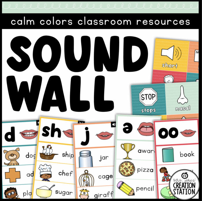 CALM COLORS SOUND WALL FOR SOR - Mrs. Jones Creation Station