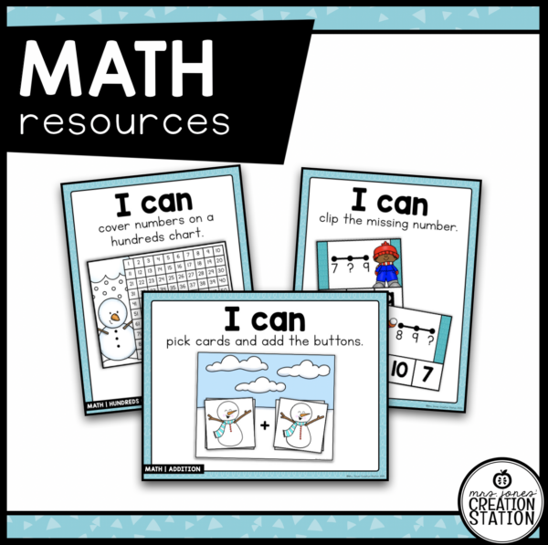 WINTER THEME ACTIVITIES BUNDLE - Mrs. Jones Creation Station