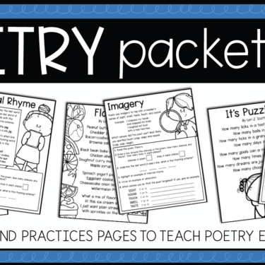 POETRY VOCABULARY AND ELEMENTS - Mrs. Jones Creation Station