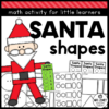 Santa Shapes Math Craft | Christmas Geometry Activity for Kids