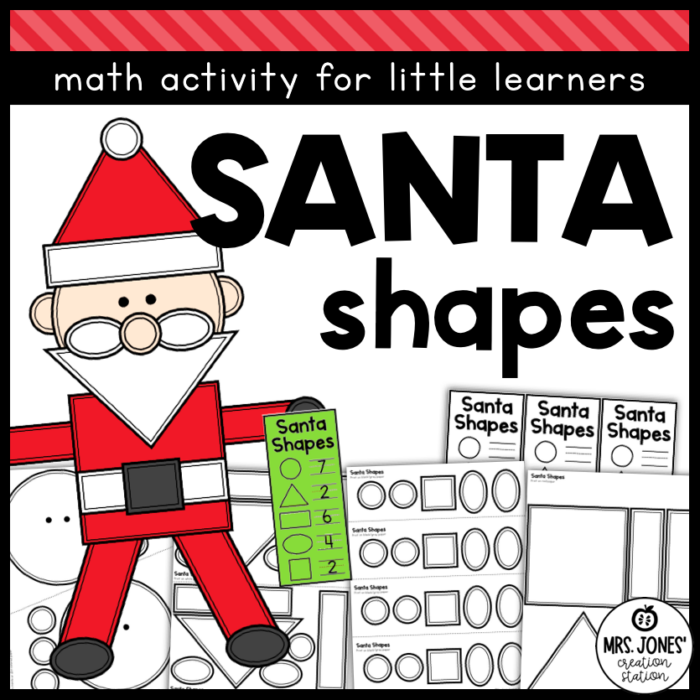 Reindeer Shapes Math Center | 2D Shape Activity for Christmas
