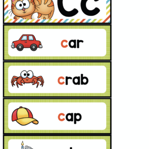ALPHABET WORD WALL CARDS - Mrs. Jones Creation Station