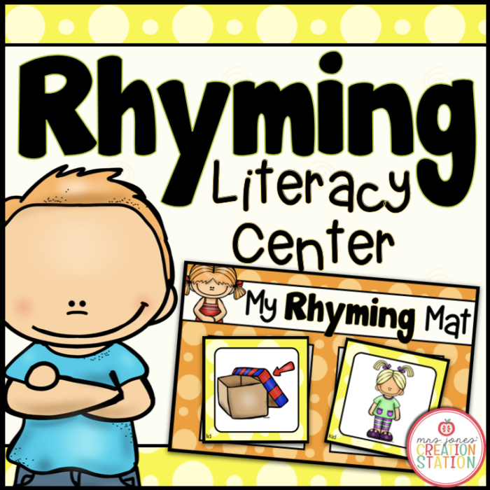 RHYMING LITERACY CENTER - Mrs. Jones Creation Station