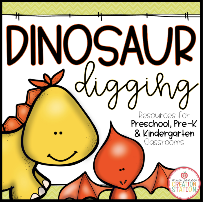 DINOSAURS AND FOSSILS THEMATIC BUNDLE - Mrs. Jones Creation Station