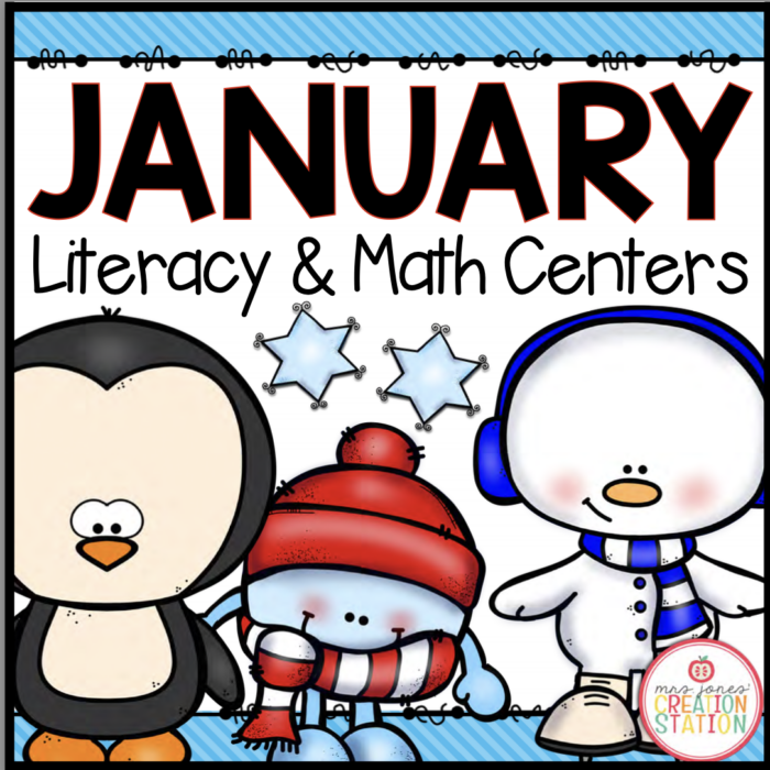 JANUARY LITERACY CENTERS AND MATH CENTERS - Mrs. Jones Creation Station