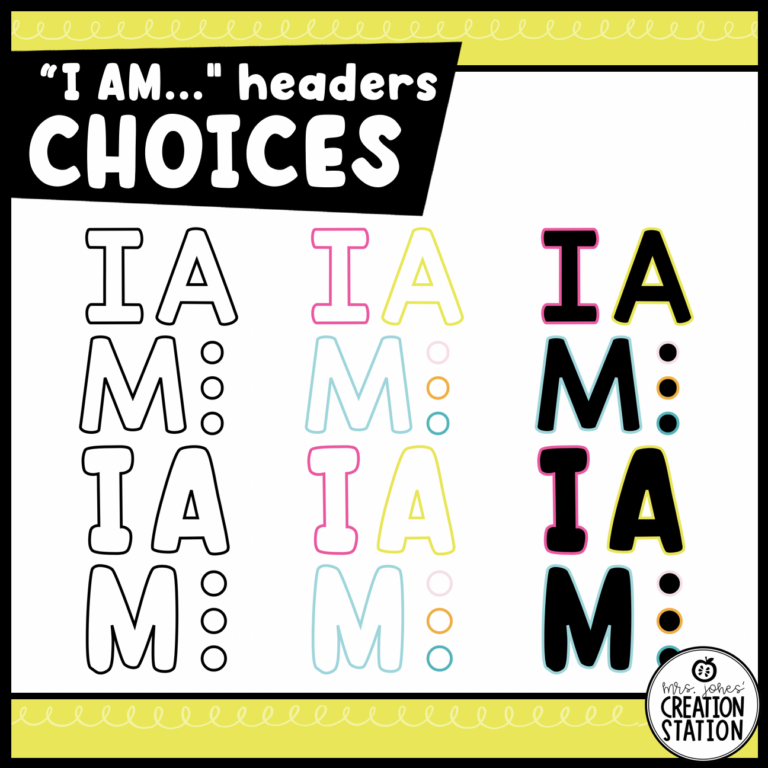 PASTEL COLORS POSITIVE AFFIRMATION STATION - Mrs. Jones Creation Station