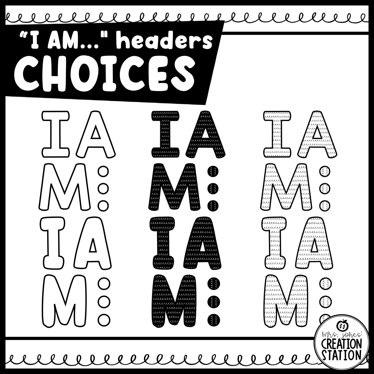 SIMPLE BLACK AFFIRMATION STATION FOR POSITIVE AFFIRMATIONS - Mrs. Jones ...