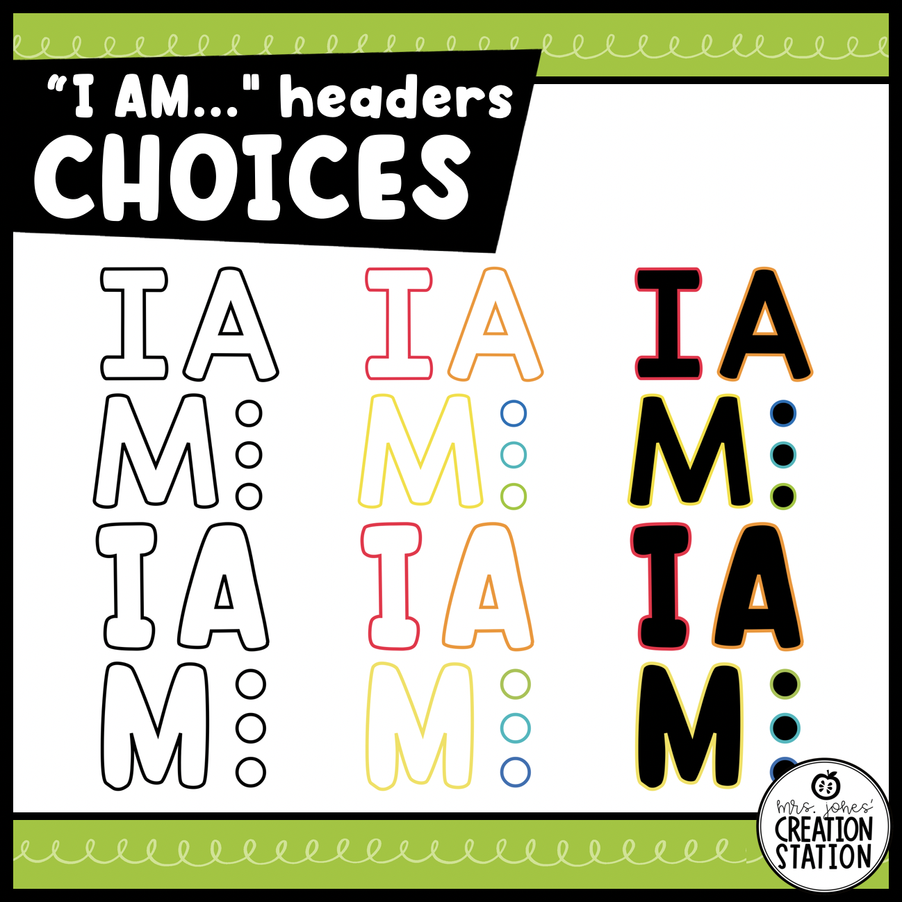 BRIGHTS CLASSROOM POSITIVE AFFIRMATION STATION - Mrs. Jones Creation ...