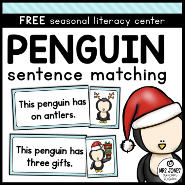 PENGUIN SENTENCE MATCHING - Mrs. Jones Creation Station