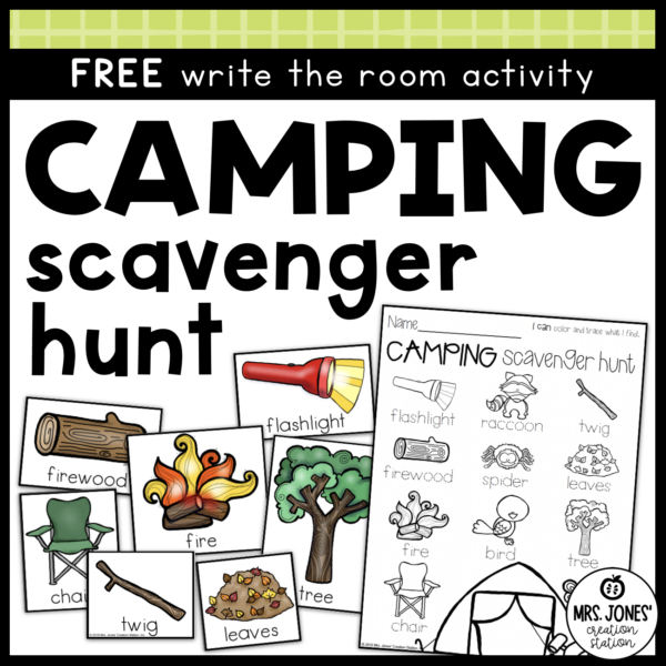 A CAMPING SCAVENGER HUNT FOR LITTLE LEARNERS - Mrs. Jones Creation Station