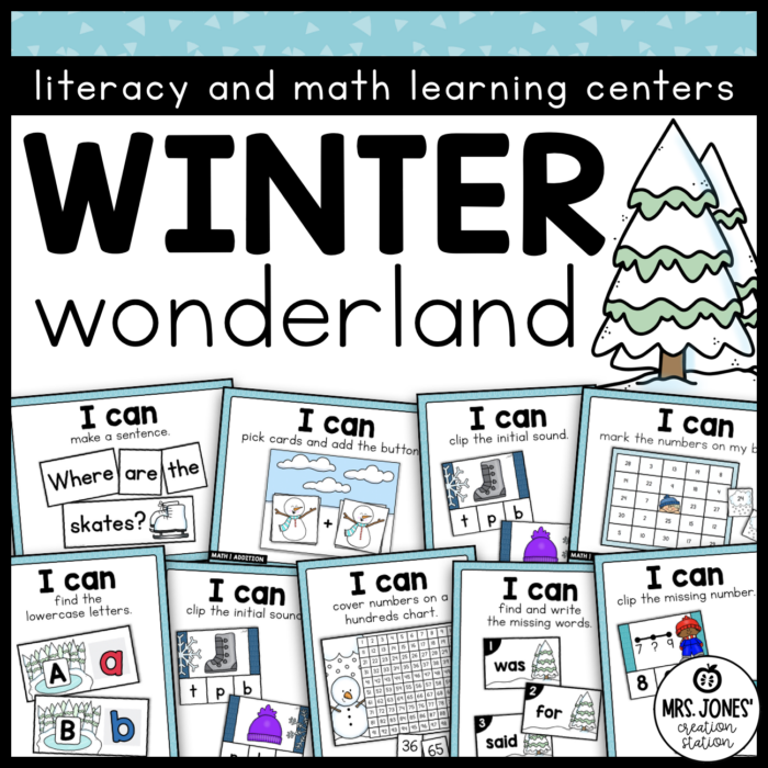 WINTER THEMED CENTERS - Mrs. Jones Creation Station