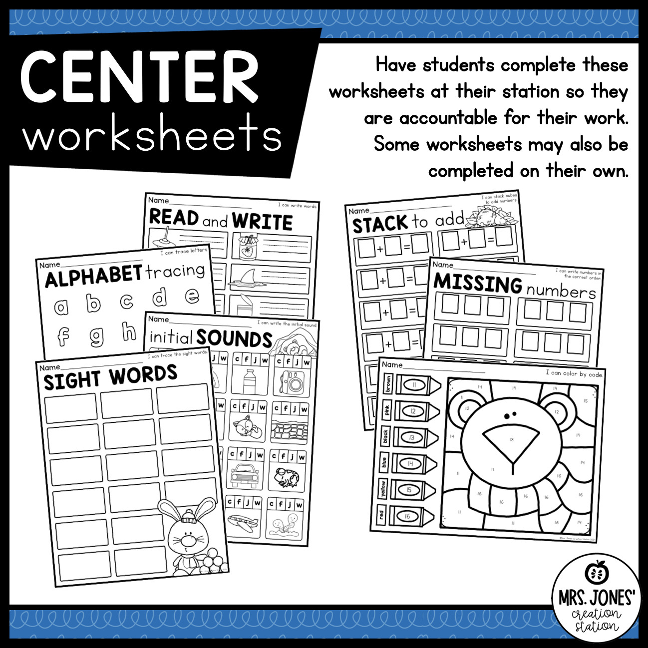 WINTER ANIMALS THEMED CENTERS - Mrs. Jones Creation Station