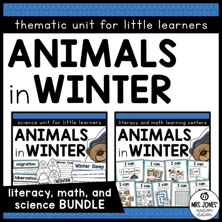 20 ANIMALS IN WINTER BOOKS - Mrs. Jones Creation Station