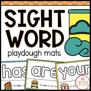 SIGHT WORD PLAYDOUGH MATS - Mrs. Jones Creation Station