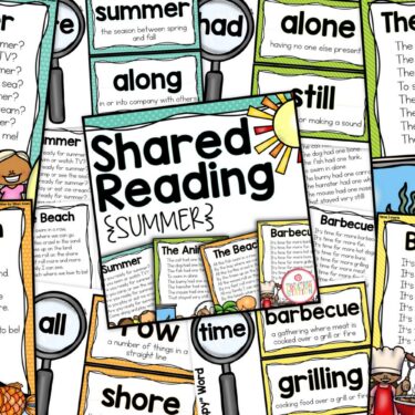 SUMMER SHARED READING POEMS - Mrs. Jones Creation Station