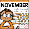 NOVEMBER CALENDAR AND CIRCLE TIME RESOURCES - Mrs. Jones Creation Station