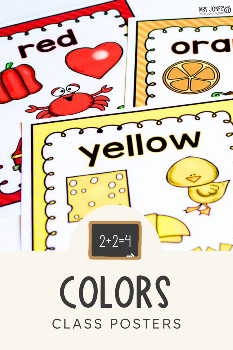 REAL LIFE COLOR POSTERS - Mrs. Jones Creation Station