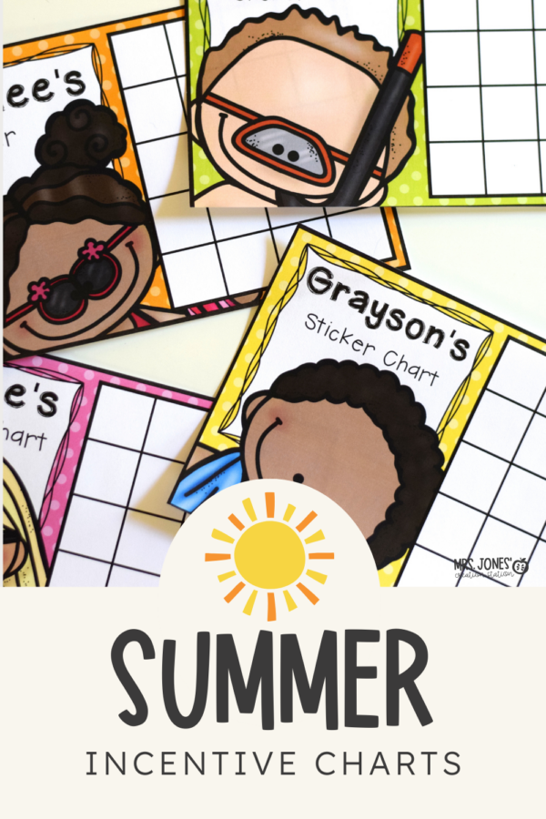 SUMMER INCENTIVE CHARTS - Mrs. Jones Creation Station