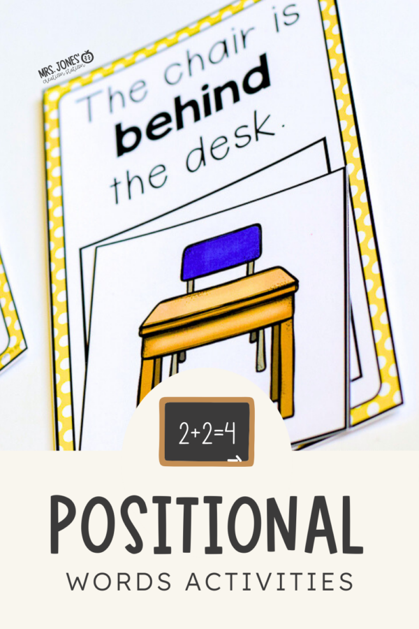 POSITIONAL WORDS IN YOUR MATH CLASSROOM - Mrs. Jones Creation Station