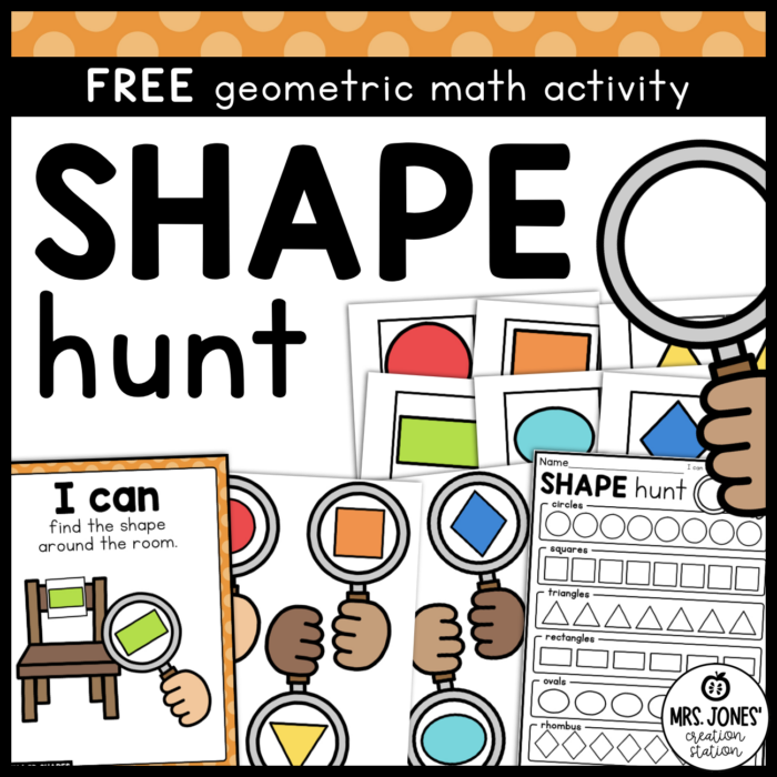 SHAPE ACTIVITIES AND PRINTABLES FOR LITTLE LEARNERS - Mrs. Jones ...